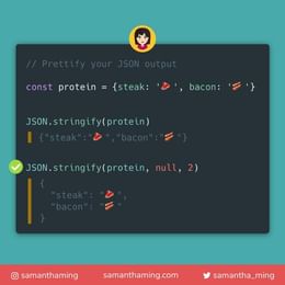 Pretty JSON Output SamanthaMing